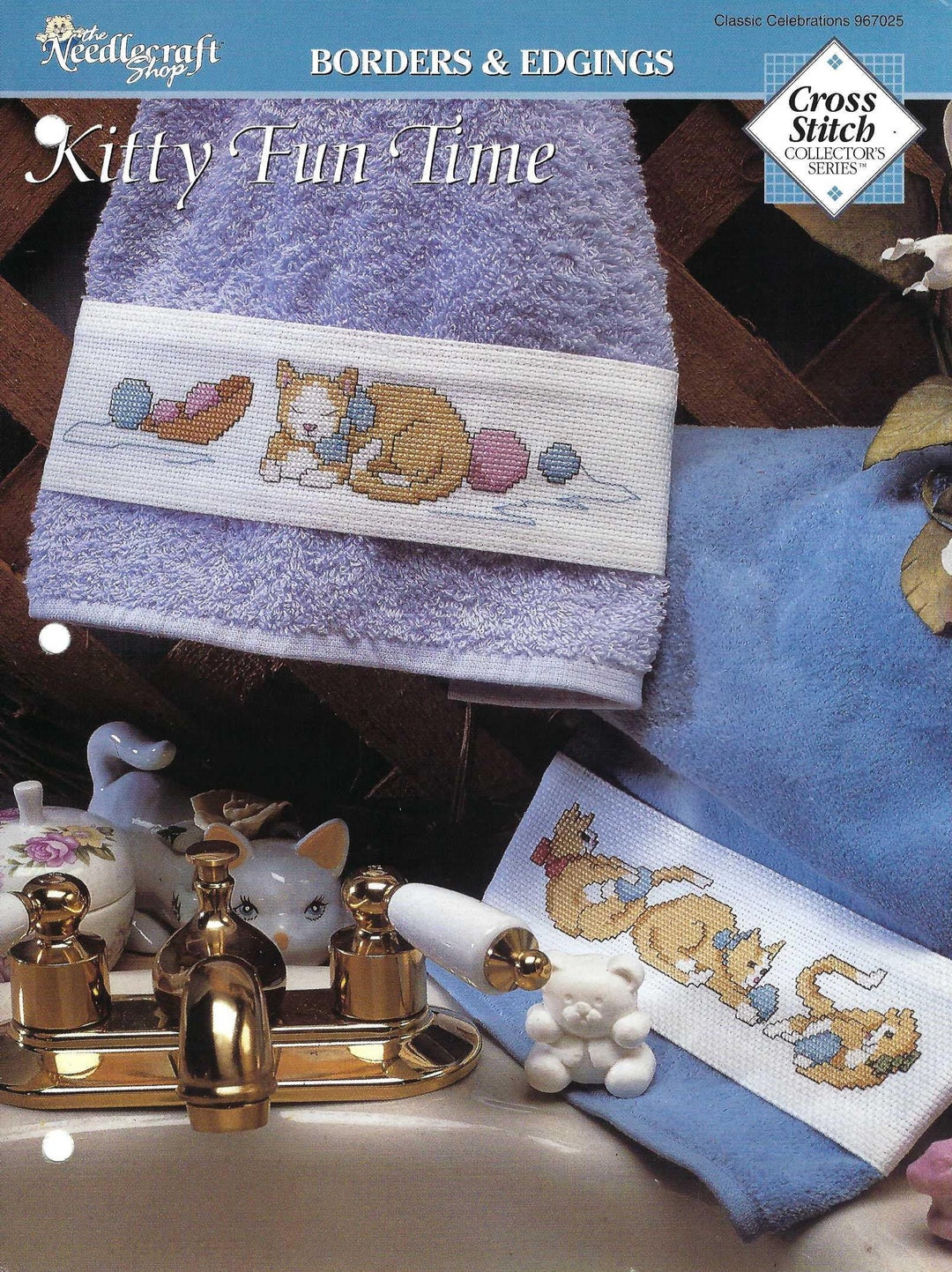Kitty Fun Time Cross Stitch Pattern/the Needlecraft Shop Cross Stitch ...