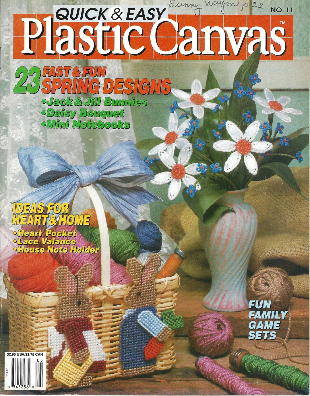 Quick & Easy Plastic Canvas Magazine Pattern Book April/may 1991 Issue ...