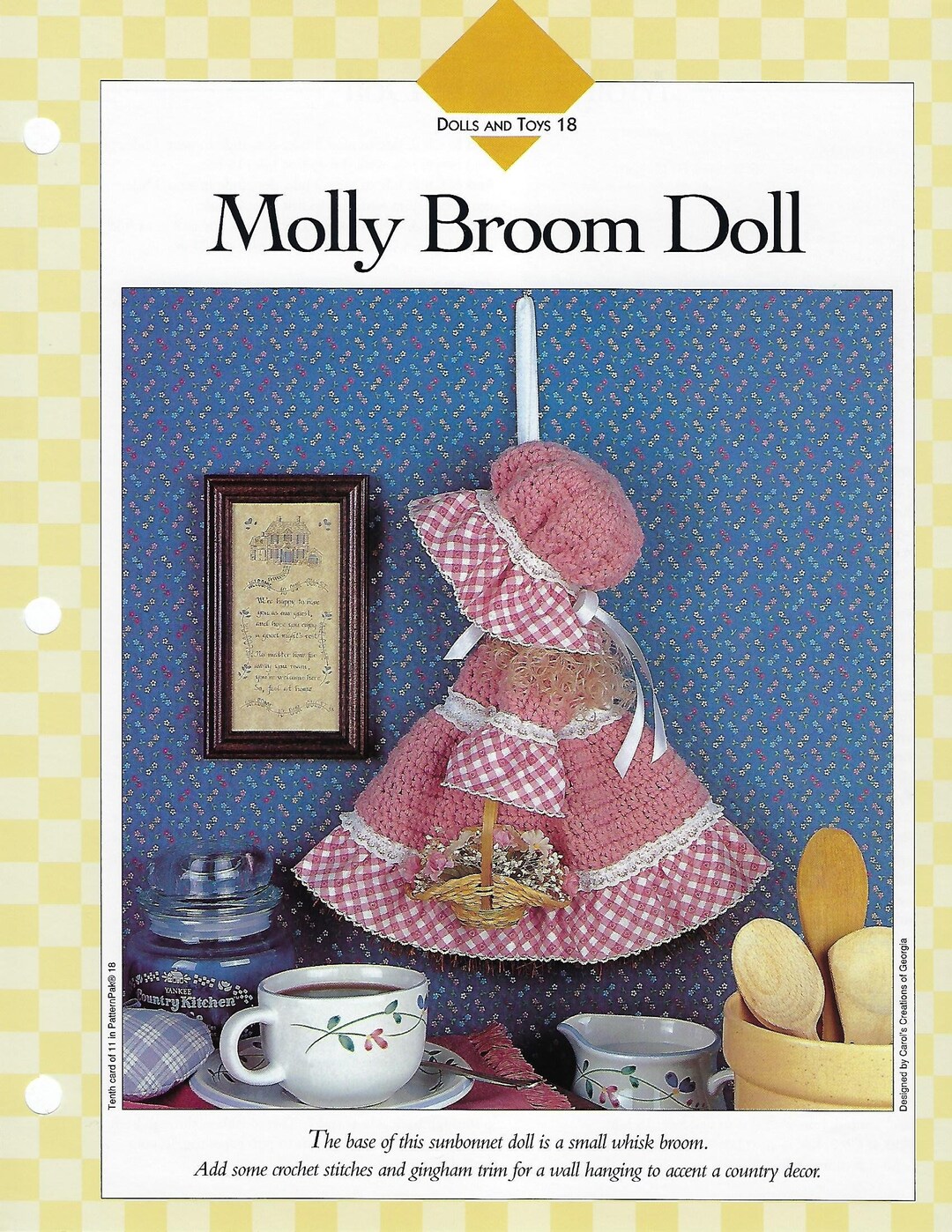 Molly Broom Doll Crochet Pattern/vanna's Afghan & Crochet Favorites - Etsy