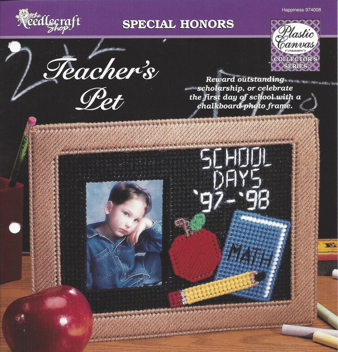 Teacher's Pet Plastic Canvas Pattern the Needlecraft Shop - Etsy
