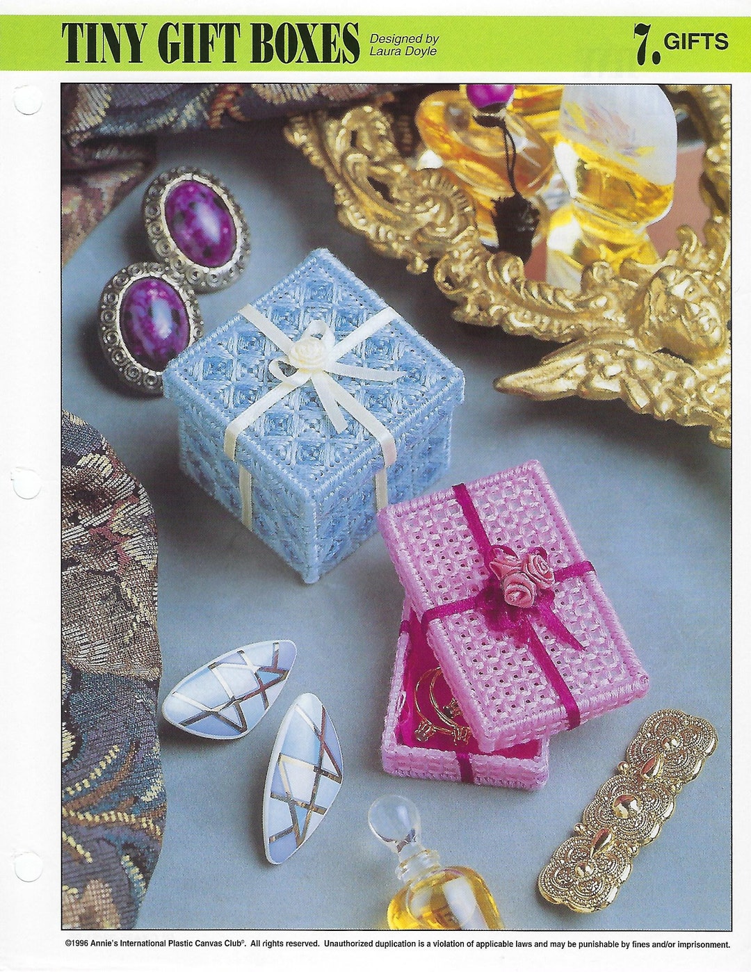 Tiny Gift Boxes Plastic Canvas Pattern/annie's International Pattern ...