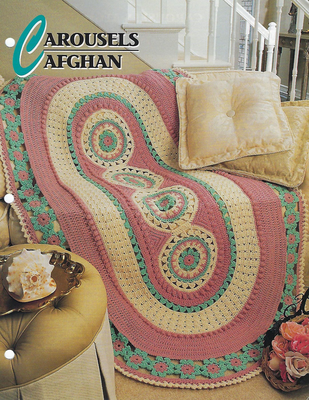 Carousels Afghan Crochet Blanket Pattern/annie's Quilt & Afghan Pattern ...