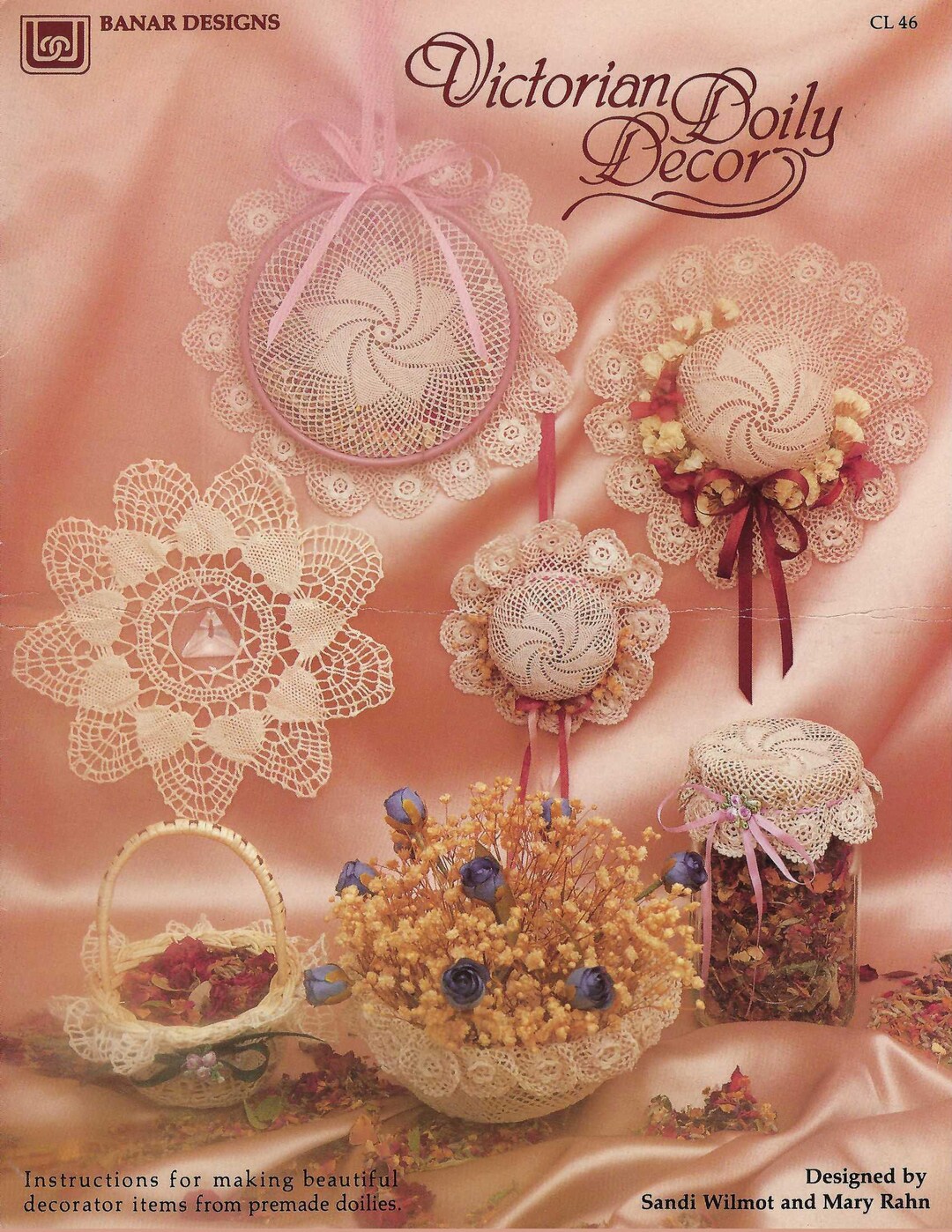 Victorian Doily Decor Craft Pattern Booklet Using Pre-made Crocheted ...