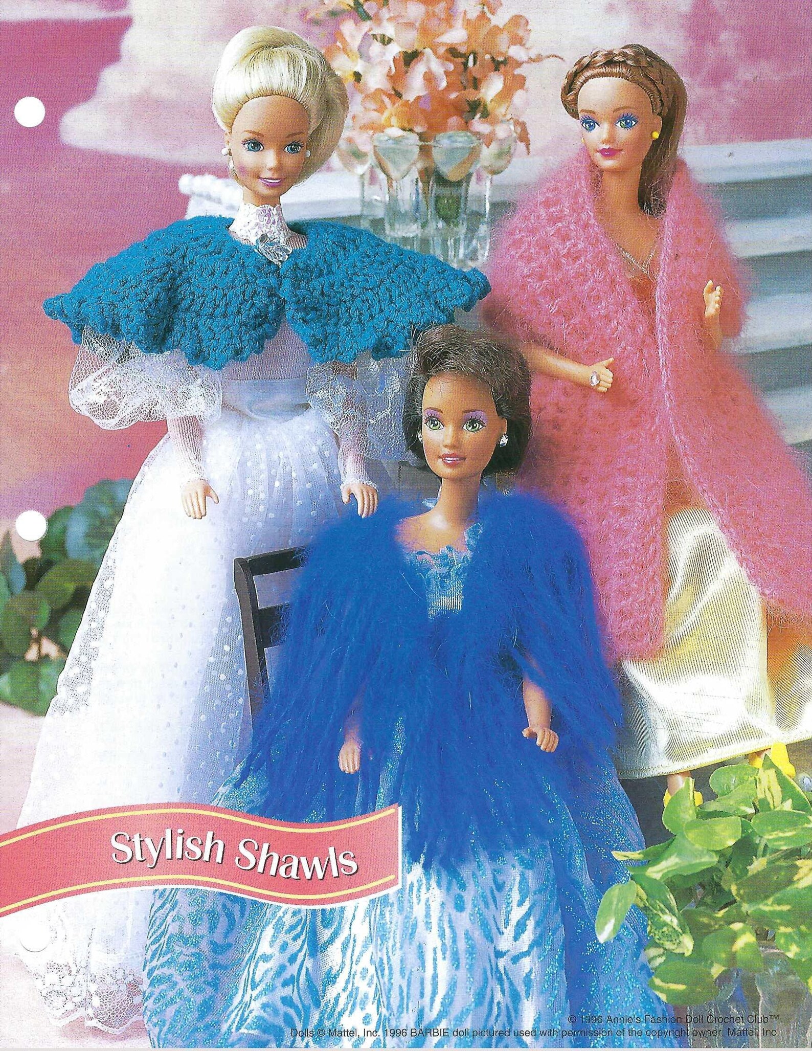 Stylish Shawls Crochet Pattern/annie's Crochet Fashion Doll - Etsy