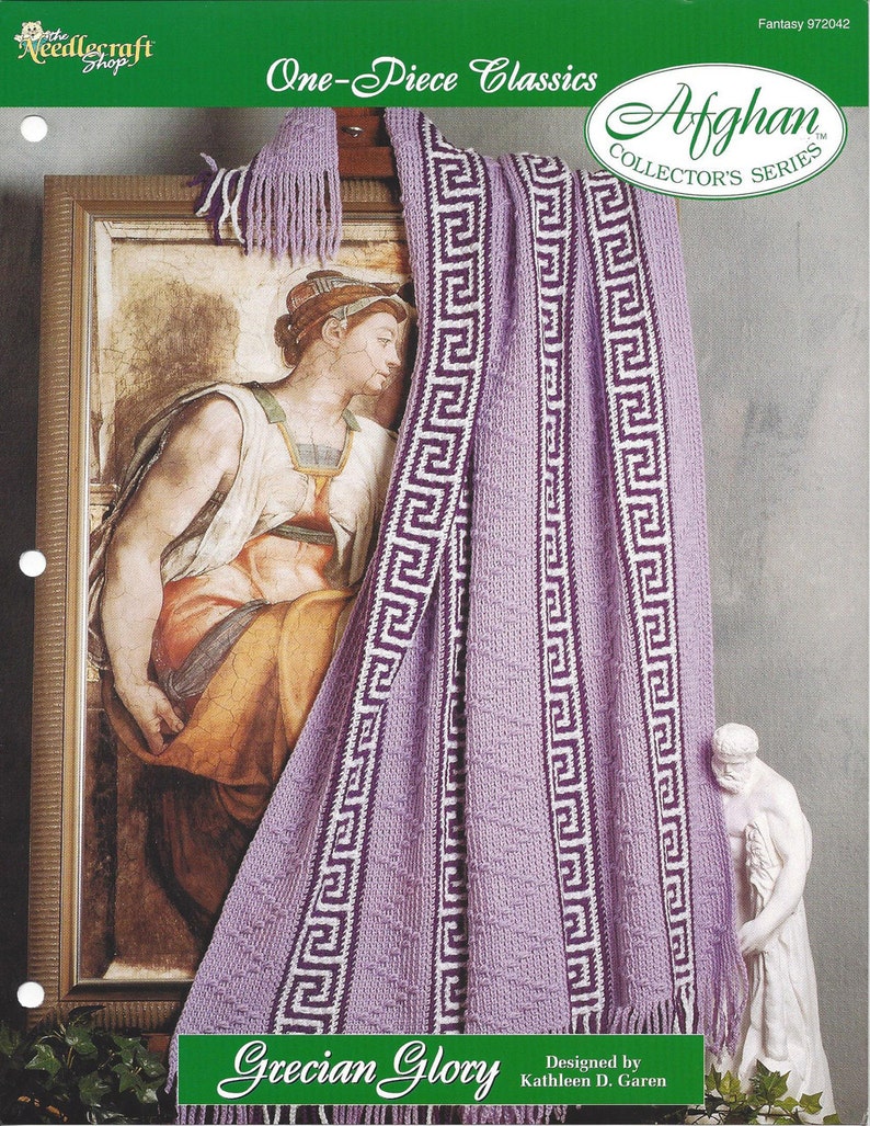 Grecian Glory Crochet Afghan Pattern the Needlecraft Shop - Etsy