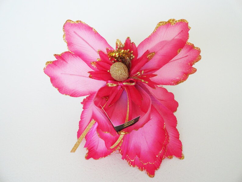 Flower Angel Hot Pink & Light Pink With Gold Glitter Gift | Etsy