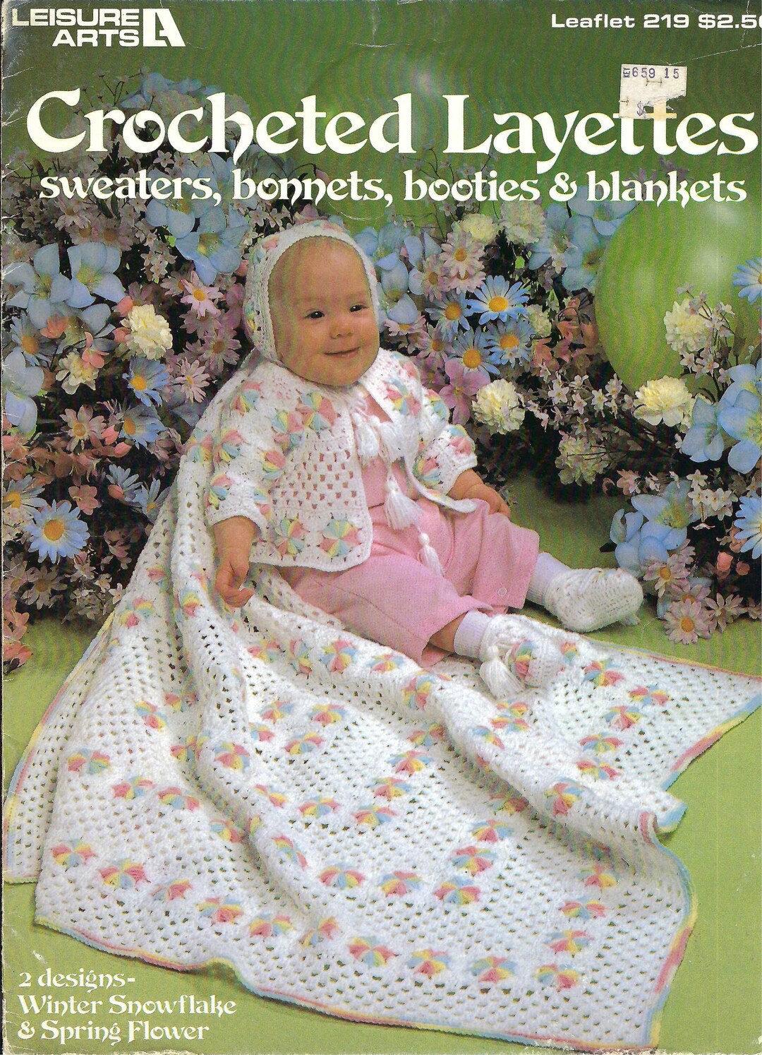 Crocheted Layettes Baby Pattern Book/leisure Arts 219 - Etsy