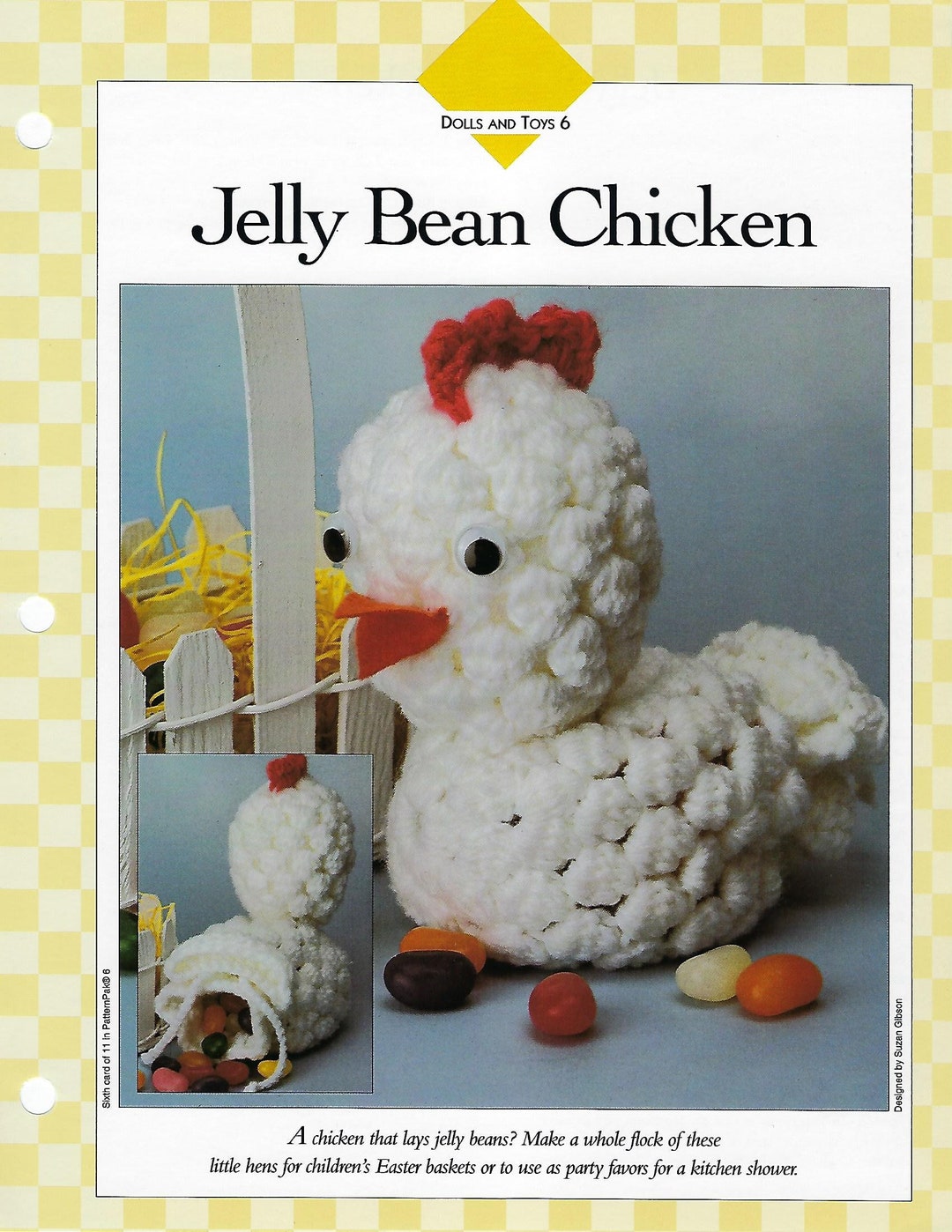 Jelly Bean Chicken Crochet Pattern/vanna's Afghan & Crochet Favorites ...