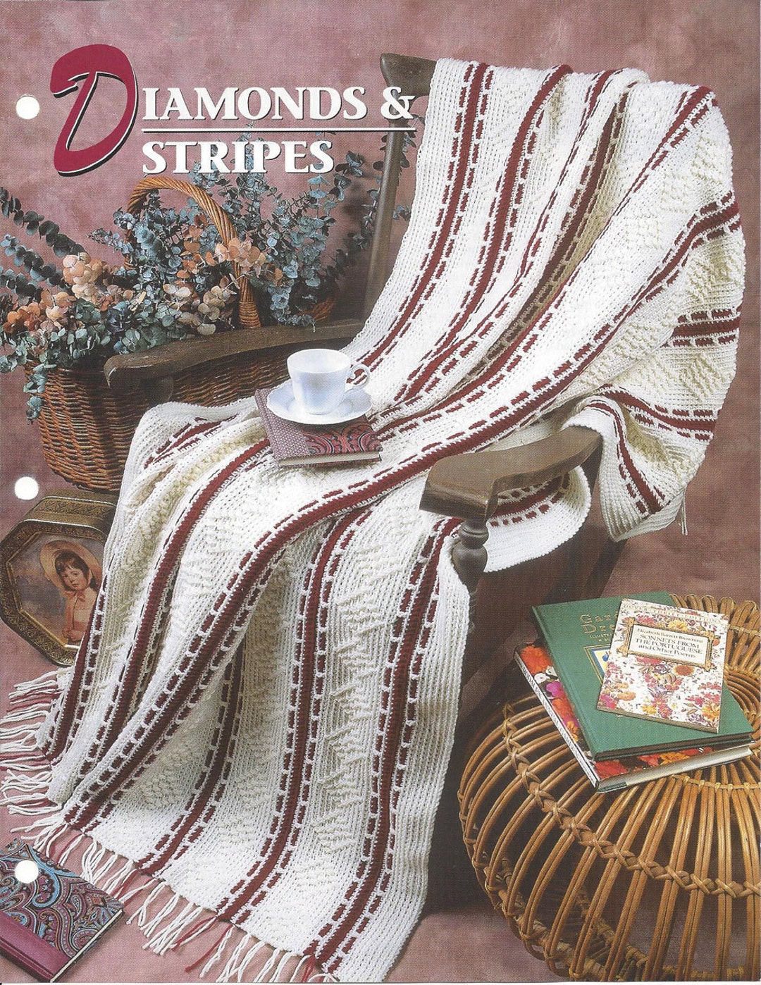 Diamonds & Stripes Crochet Afghan Pattern/annie's Crochet Quilt and ...