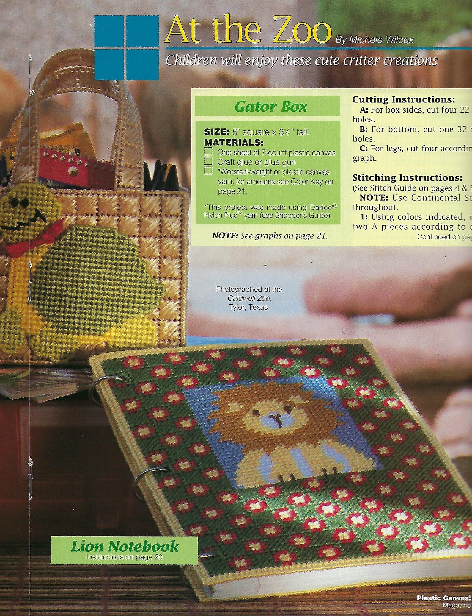 Plastic Canvas Magazine Pattern Book September/october 1992 | Etsy