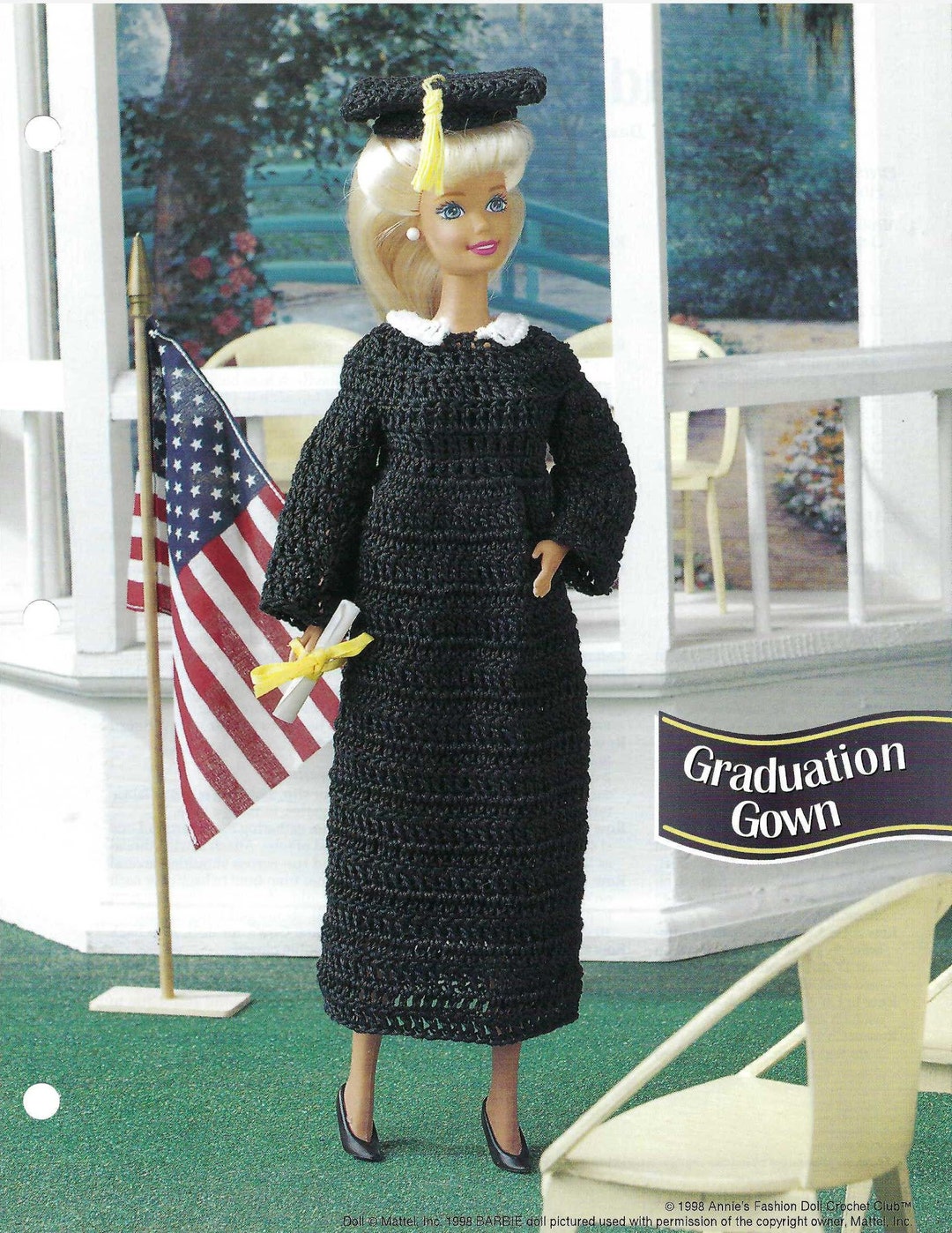 Graduation Gown Crochet Fashion Doll Pattern - Annie's - Etsy