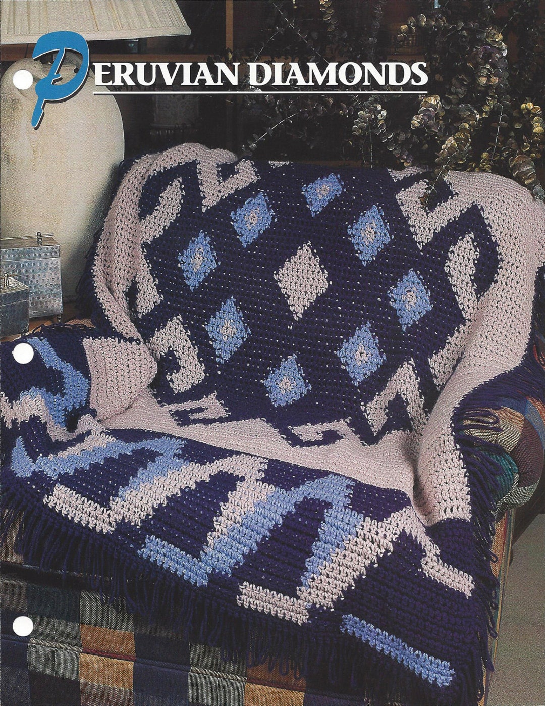 Peruvian Diamonds Crochet Afghan Pattern/annie's Crochet Quilt & Afghan ...