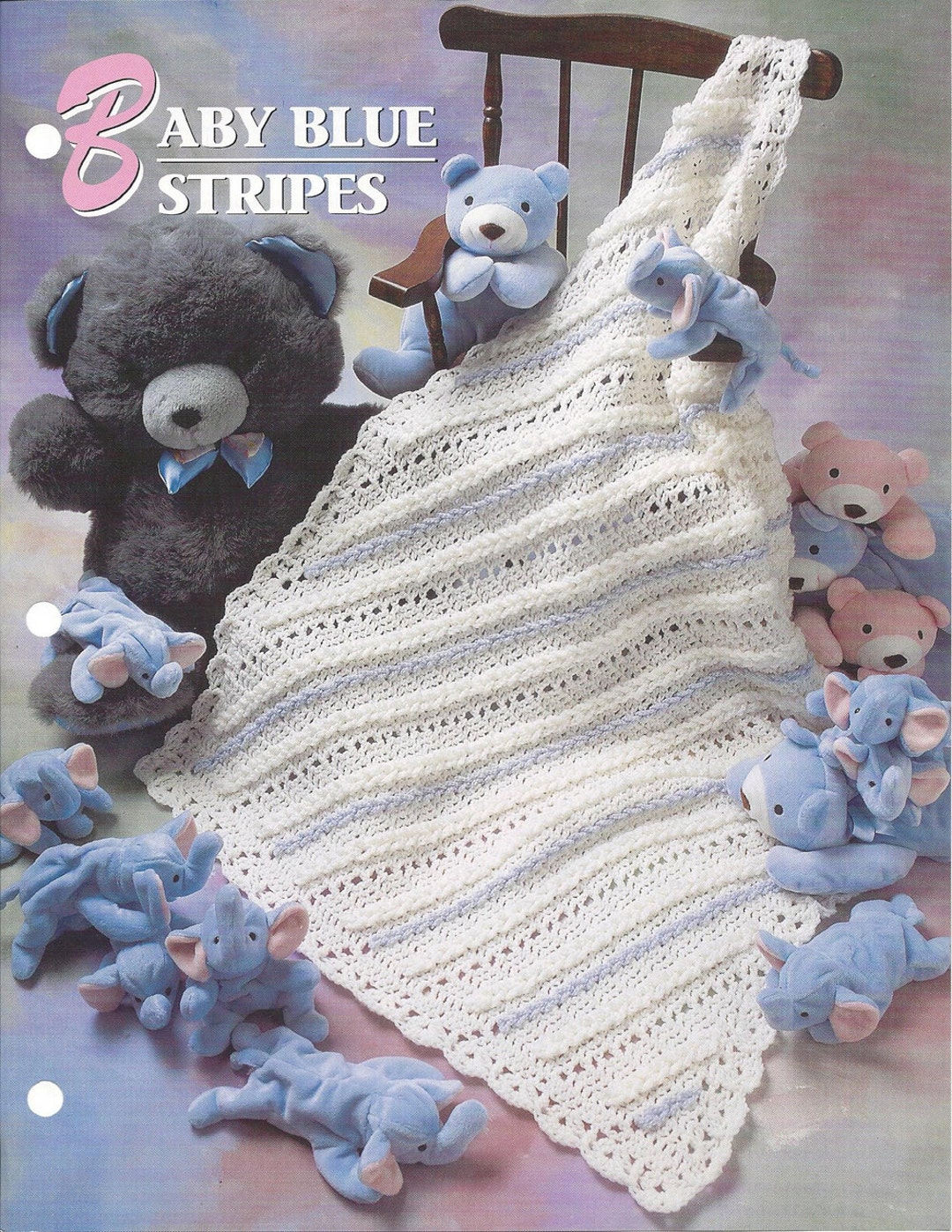 Baby Blue Stripes Crochet Afghan Pattern Annie's Quilt & Afghan Pattern ...