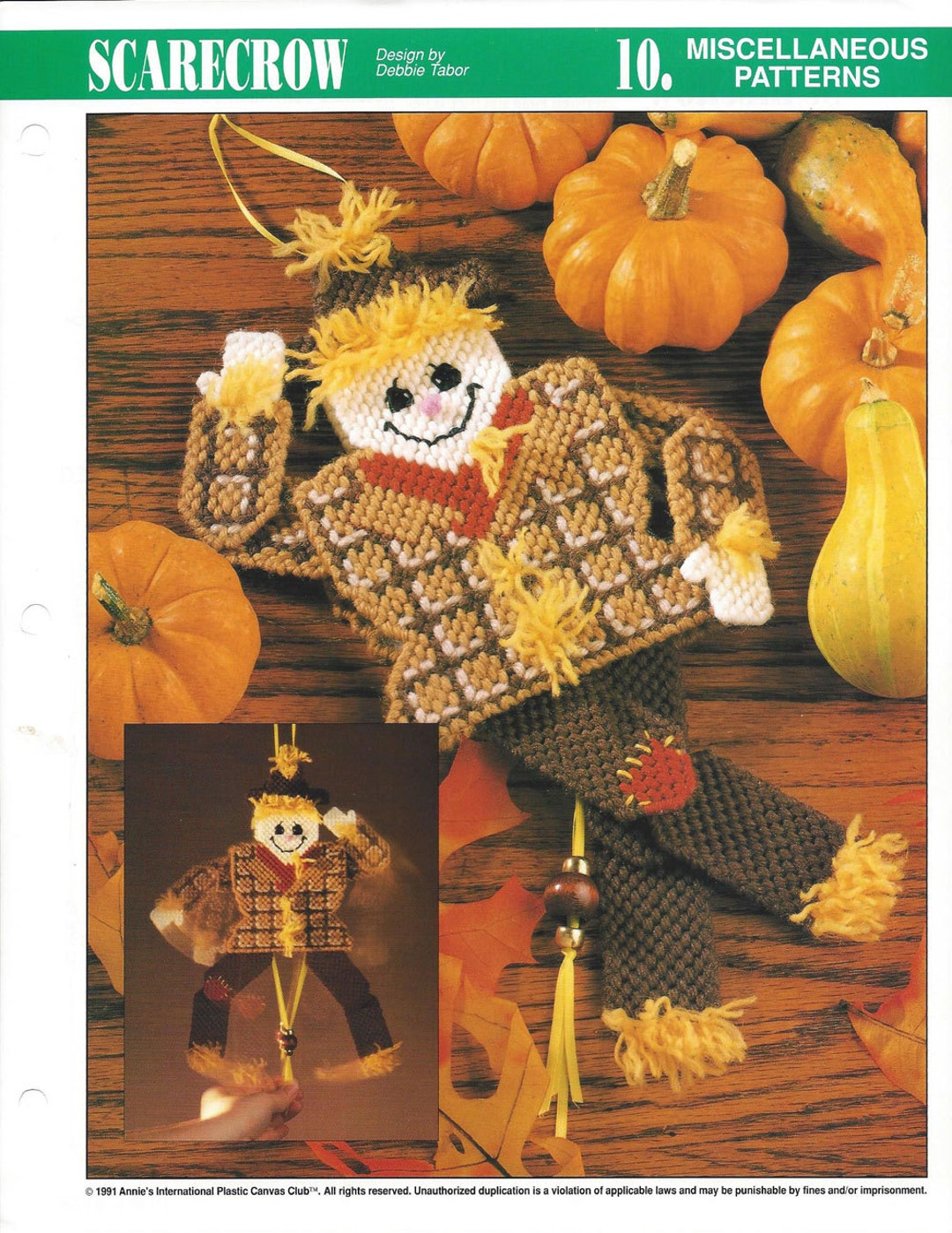 Scarecrow Plastic Canvas Pattern/annie's International Plastic Canvas ...