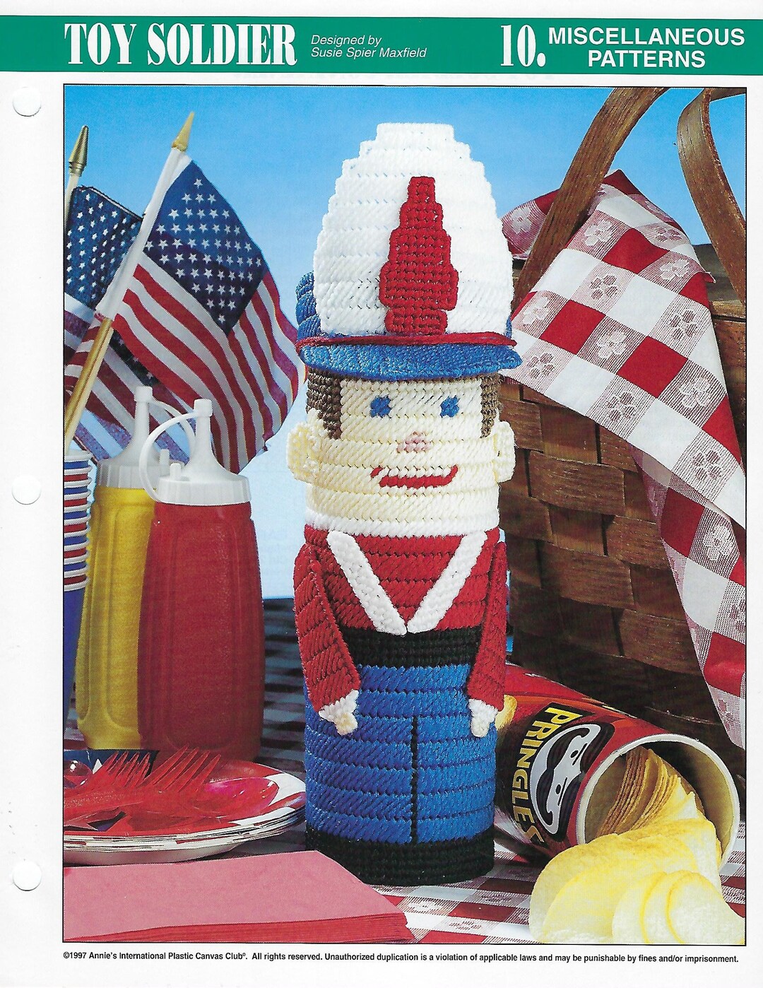 Toy Soldier Plastic Canvas Pattern/annie's International Pattern Club ...