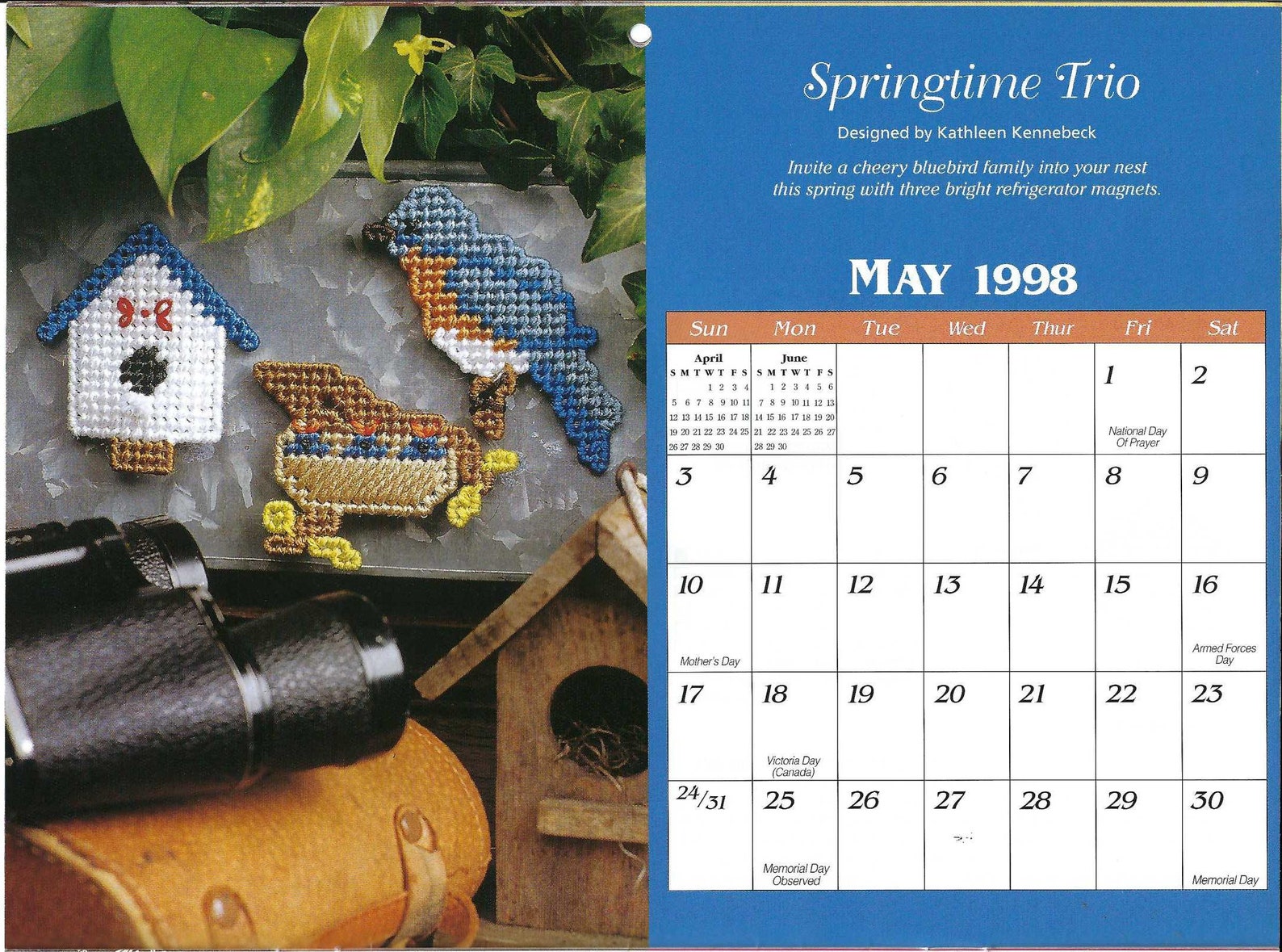 Plastic Canvas Calendar 1998 Pattern Book the Needlecraft Shop #983253 ...