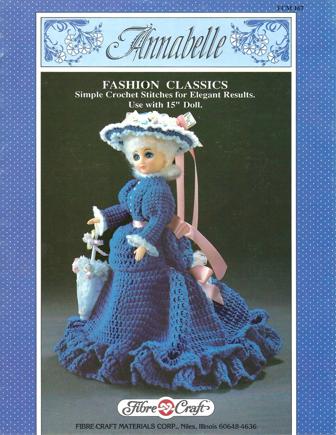 Annabelle Crochet Doll Pattern - Fibre Craft #FCM167 - Etsy