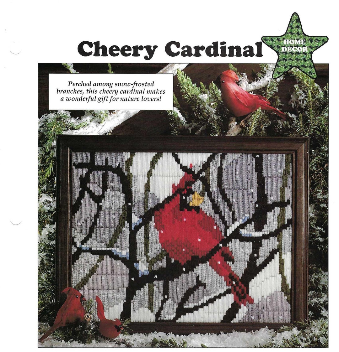 Cheery Cardinal Plastic Canvas Pattern/leisure Arts All Stars - Etsy