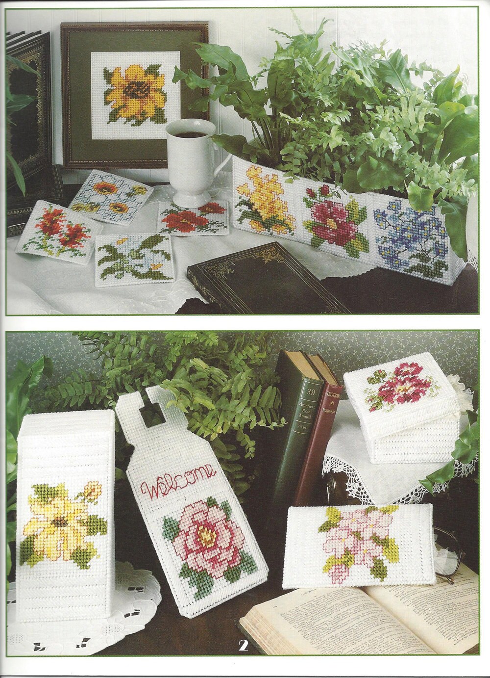 State Flowers Plastic Canvas Pattern Book Leisure Arts 1385 | Etsy