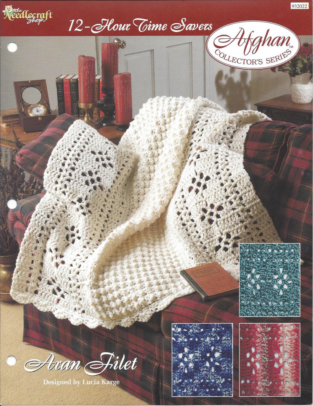 Aran Filet Crochet Afghan Pattern/the Needlecraft Shop - Etsy