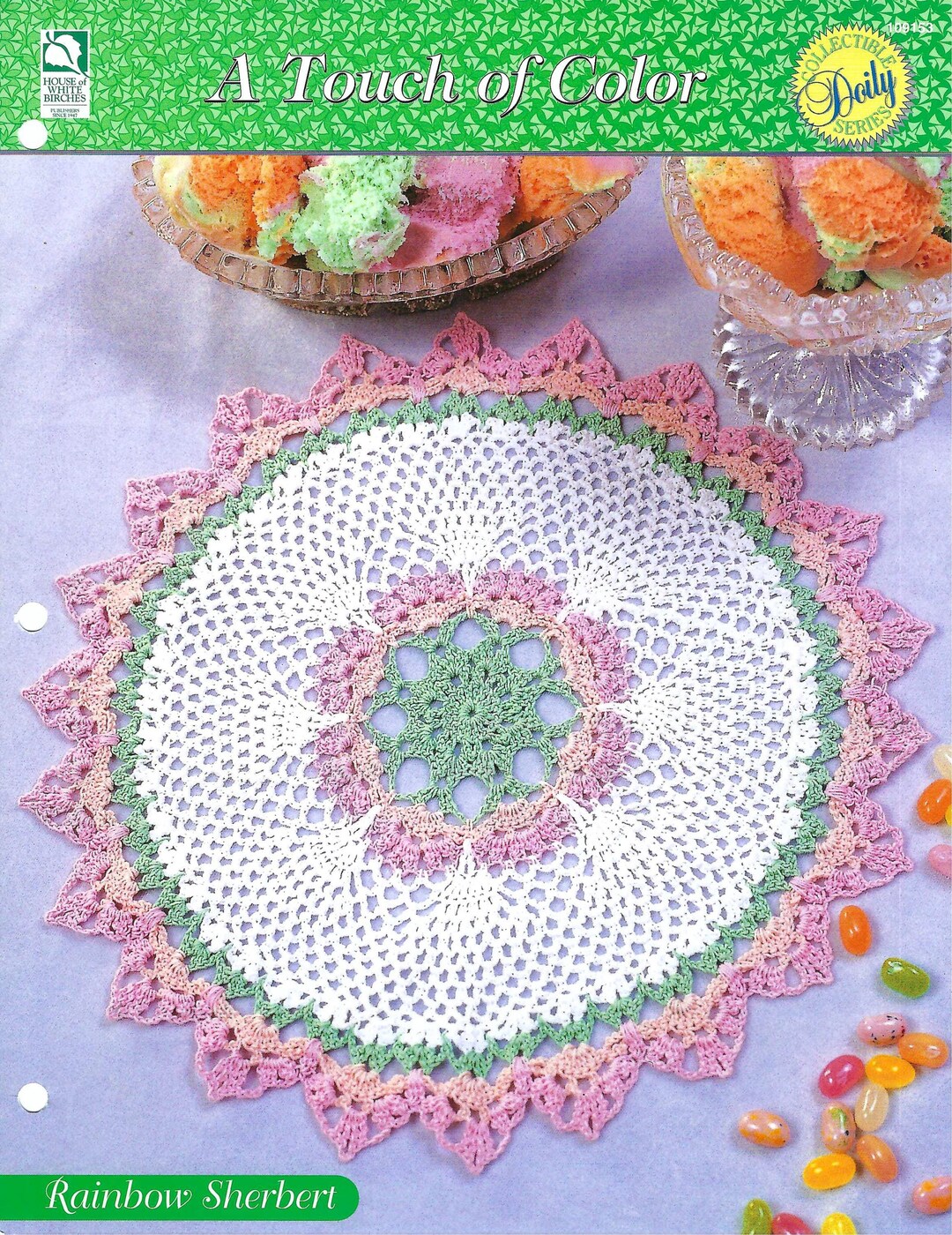 Rainbow Sherbert Crochet Doily Pattern - House of White Birches - Etsy