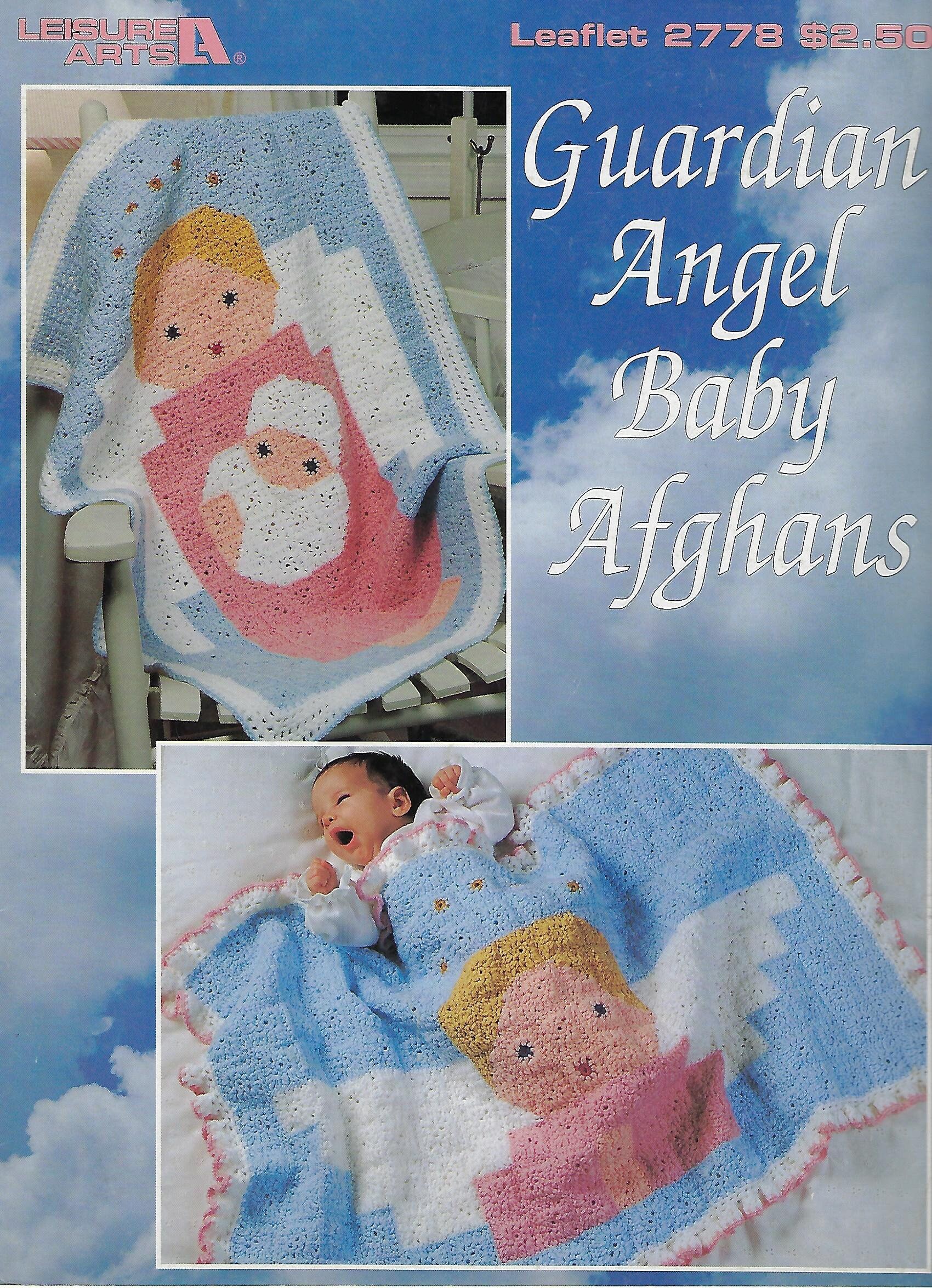 Guardian Angel Baby Afghans Pattern Leisure Arts 2778 - Etsy