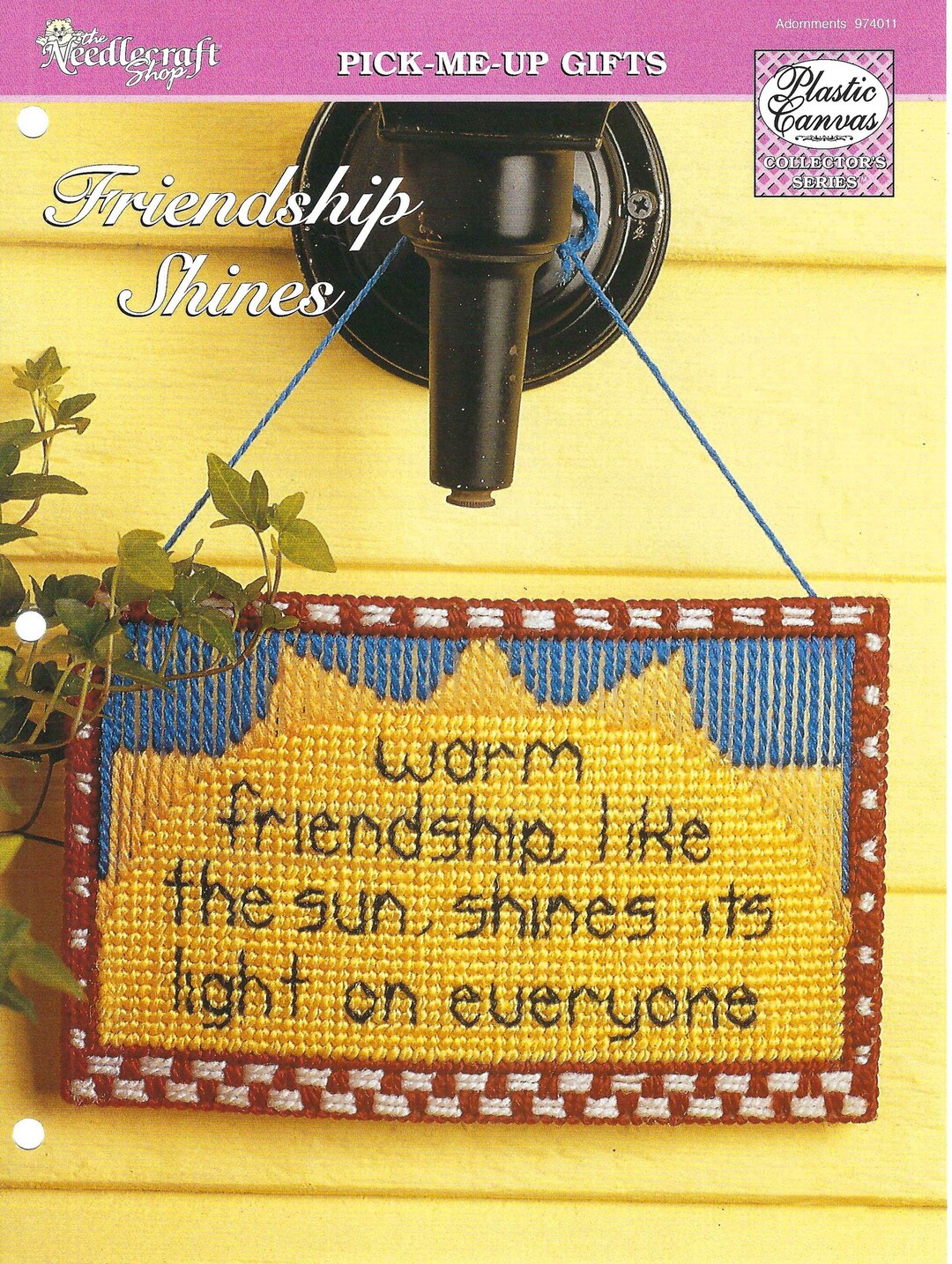 Friendship Shines Plastic Canvas Pattern/the Needlecraft Shop - Etsy