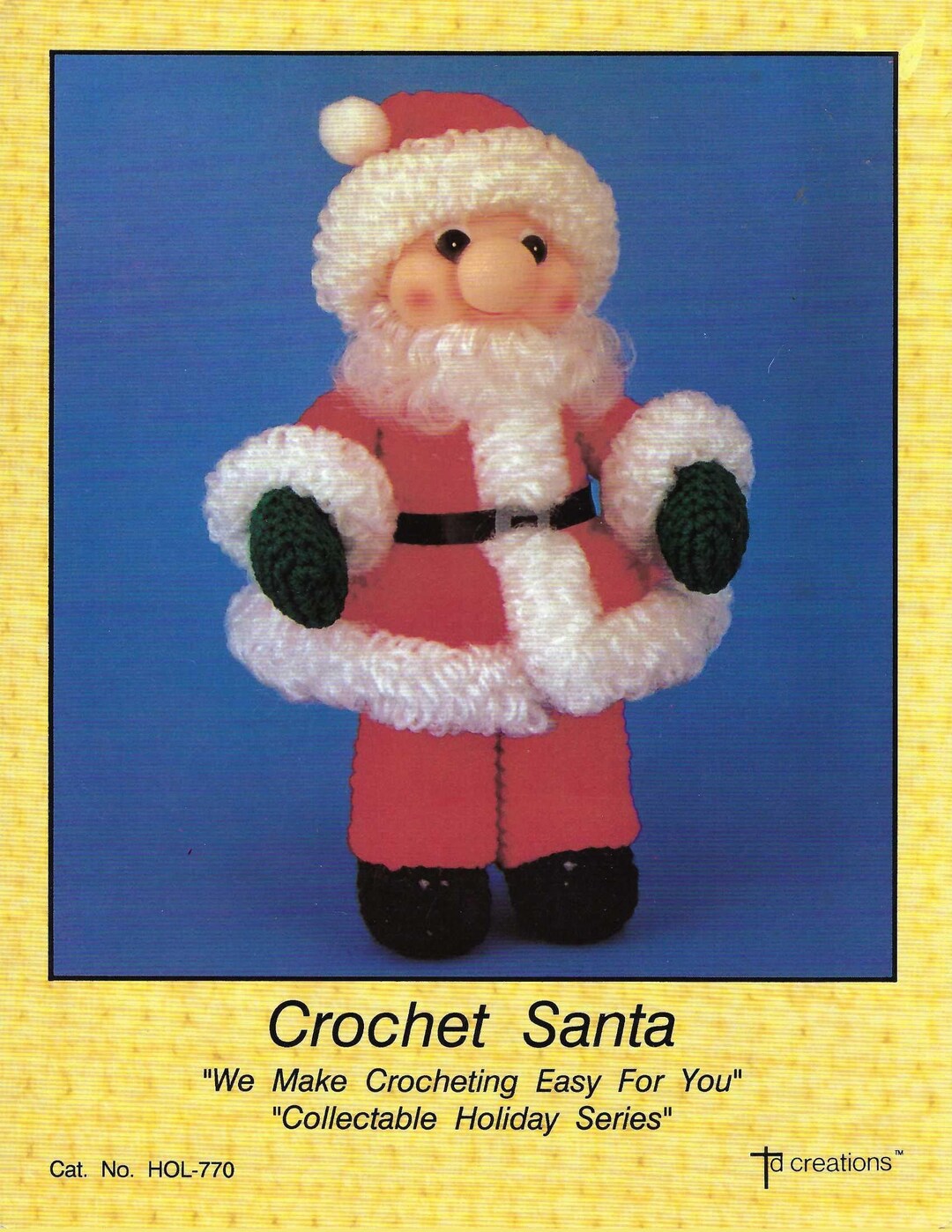 Crochet Santa Doll Pattern TD Creations 770 - Etsy