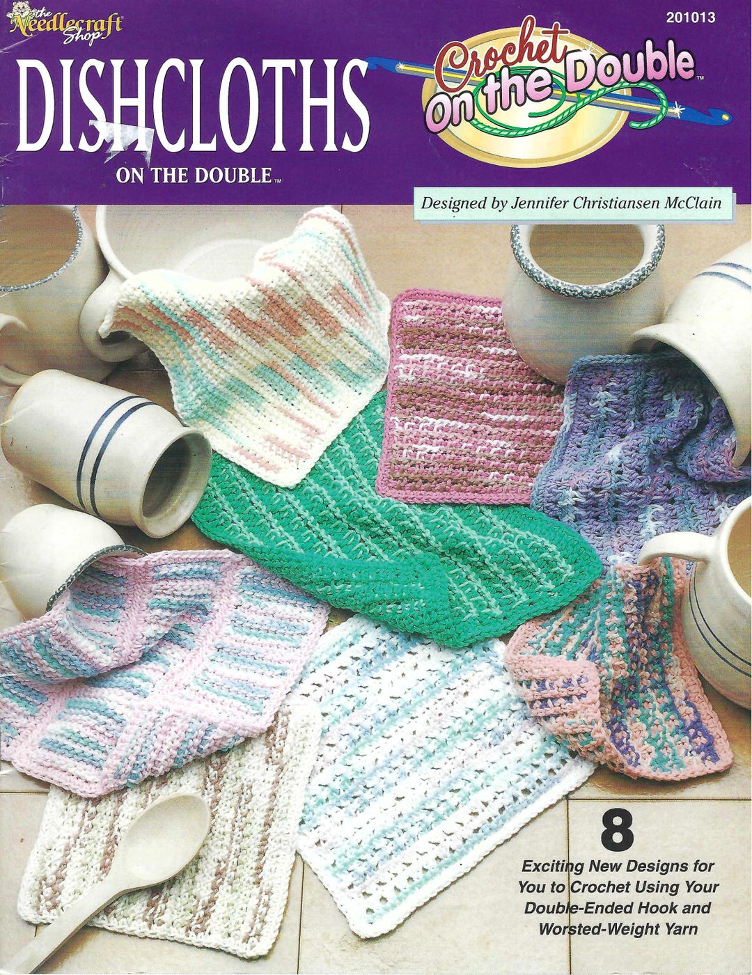 Dishcloths on the Double Crochet Pattern Book - the Needlecraft Shop ...