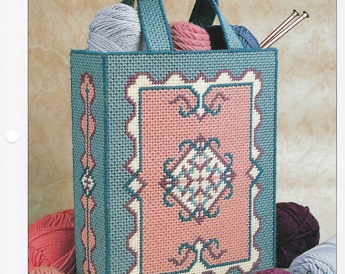 Scroll Tote Bag Plastic Canvas Pattern/annie's International Pattern ...