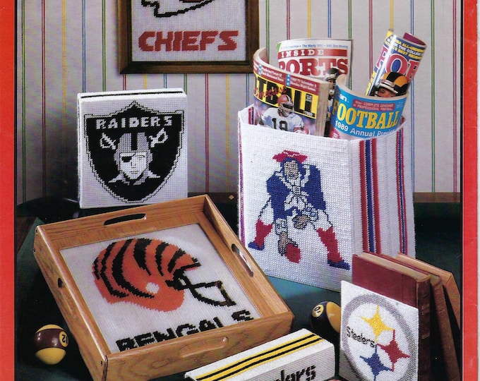 NFL Plastic Canvas Pattern Book, AFC Teams Nomis 1401 - Etsy