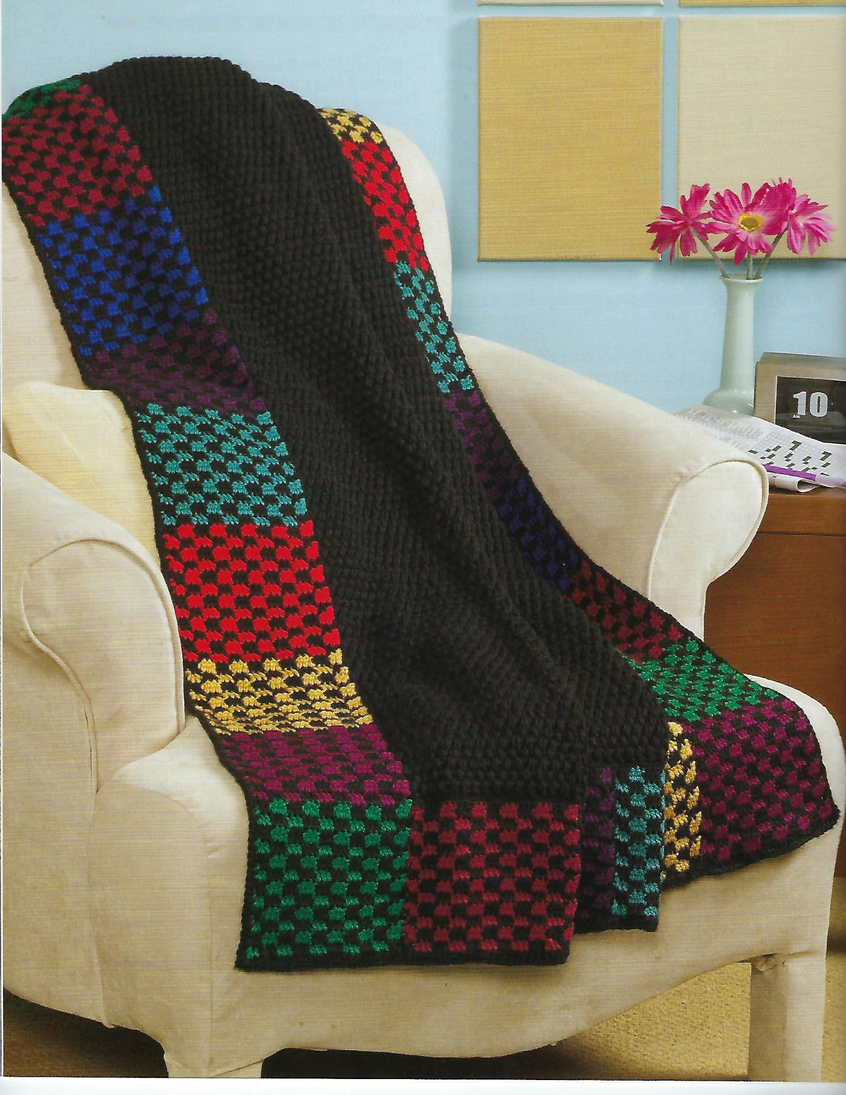 Check It Out Afghans Crochet Pattern Book Blanket Home | Etsy