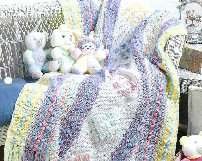 Southwest Pastels Crochet Afghan Pattern/annie's Crochet Quilt & Afghan ...