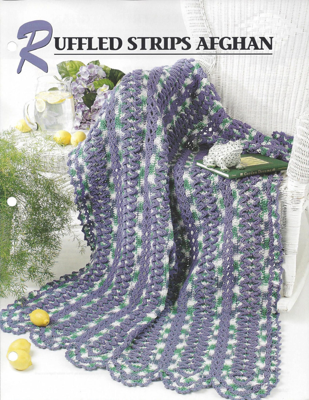 Ruffled Strips Afghan Crochet Pattern/annie's Crochet Quilt & Afghan ...