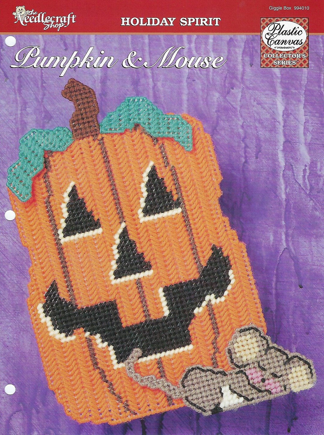Pumpkin & Mouse Plastic Canvas Pattern/halloween Decor/the Needlecraft ...