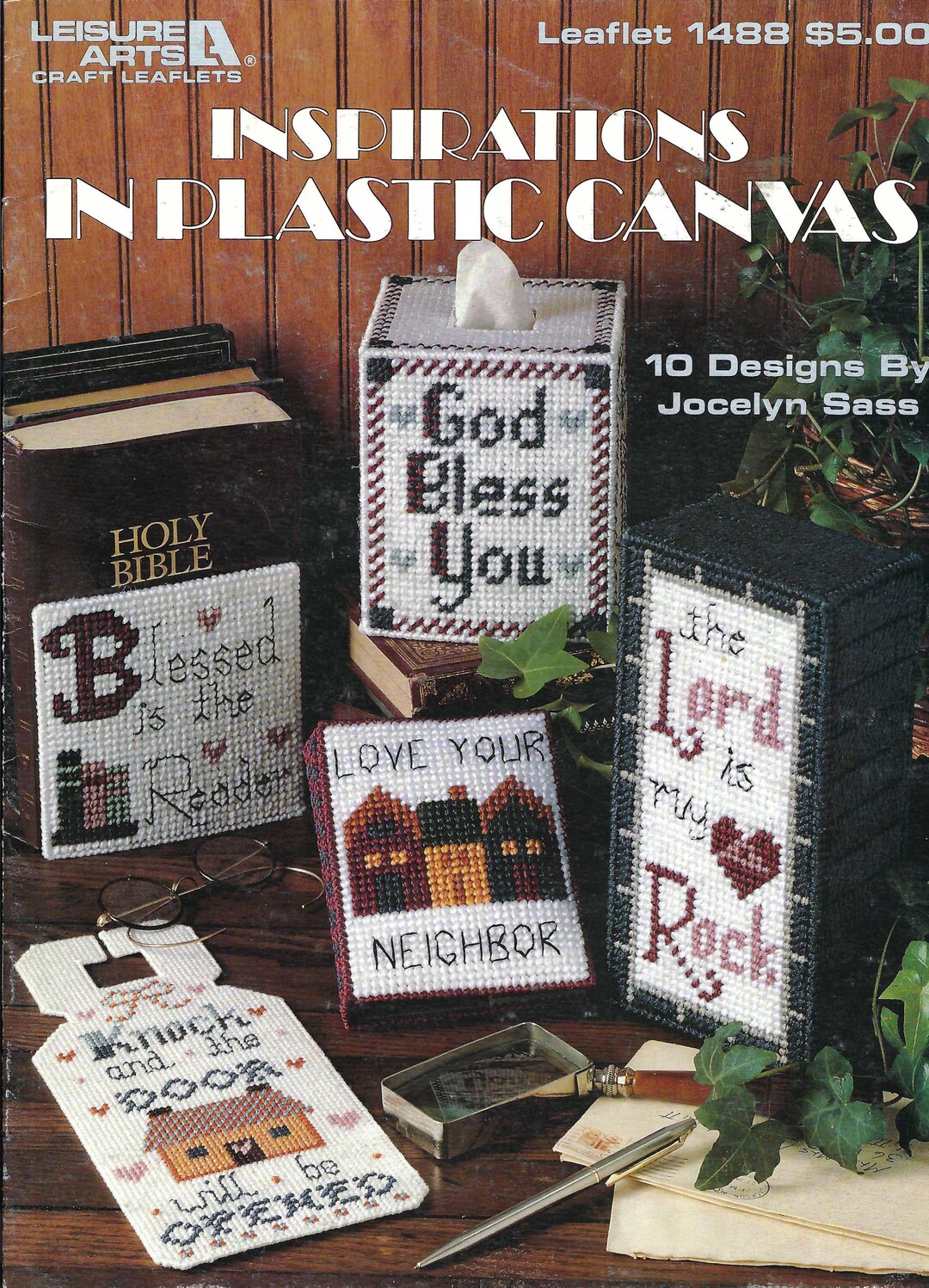 Inspirations Plastic Canvas Pattern Book Leisure Arts #1488 - Etsy