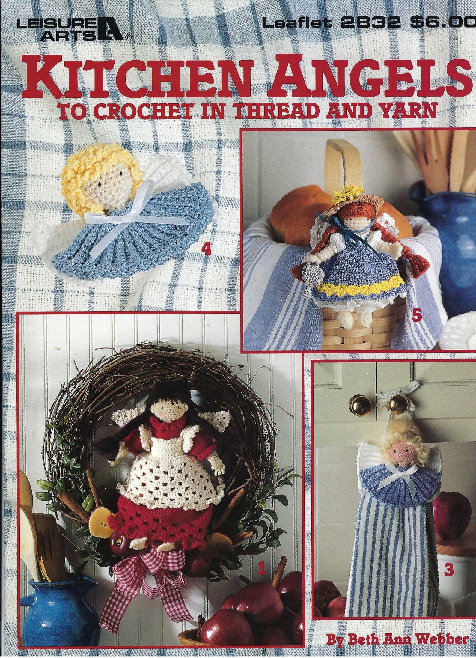 Kitchen Angels Crochet Pattern Book Leisure Arts 2832 - Etsy