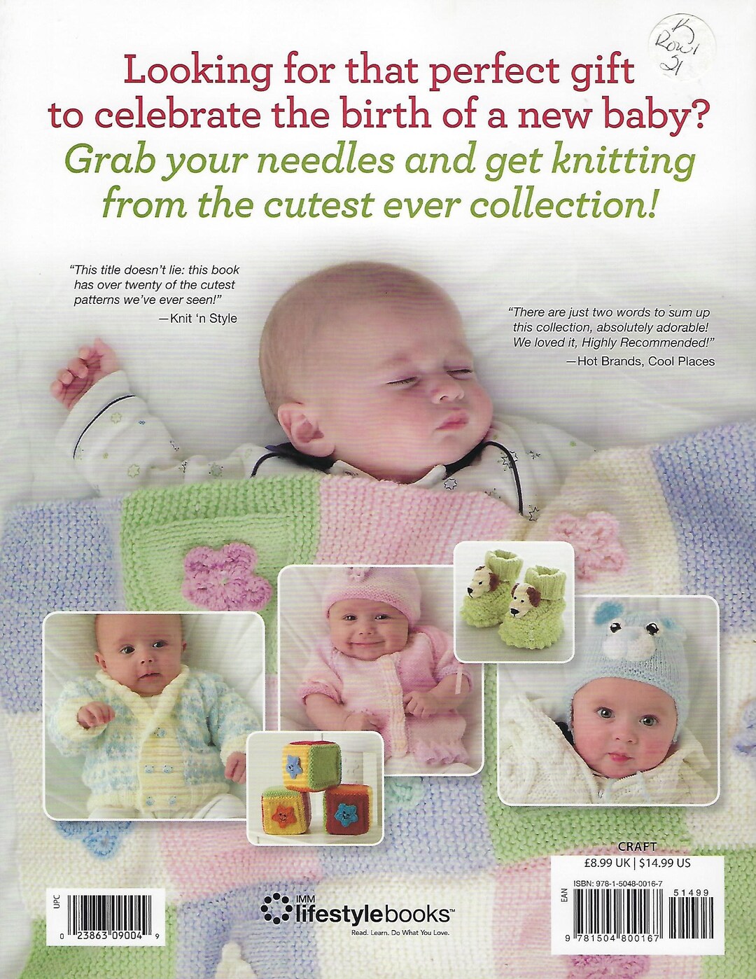 Cutest Ever Baby Knits-knitting Pattern Book/lifestyle Books - Etsy
