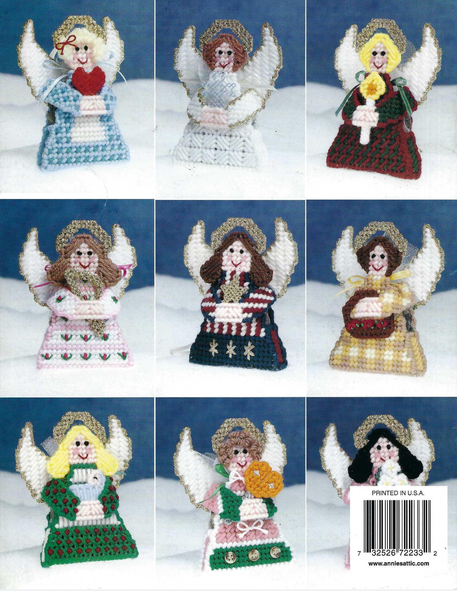 Sachet Angel Ornaments Plastic Canvas Pattern Book | Etsy