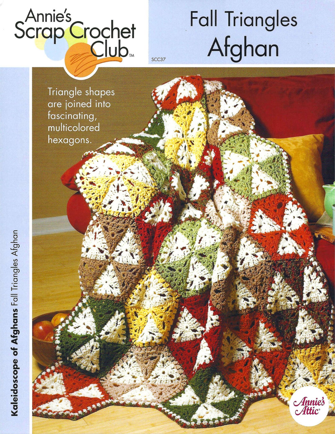 Fall Triangles Afghan Crochet Pattern Annie's Scrap - Etsy