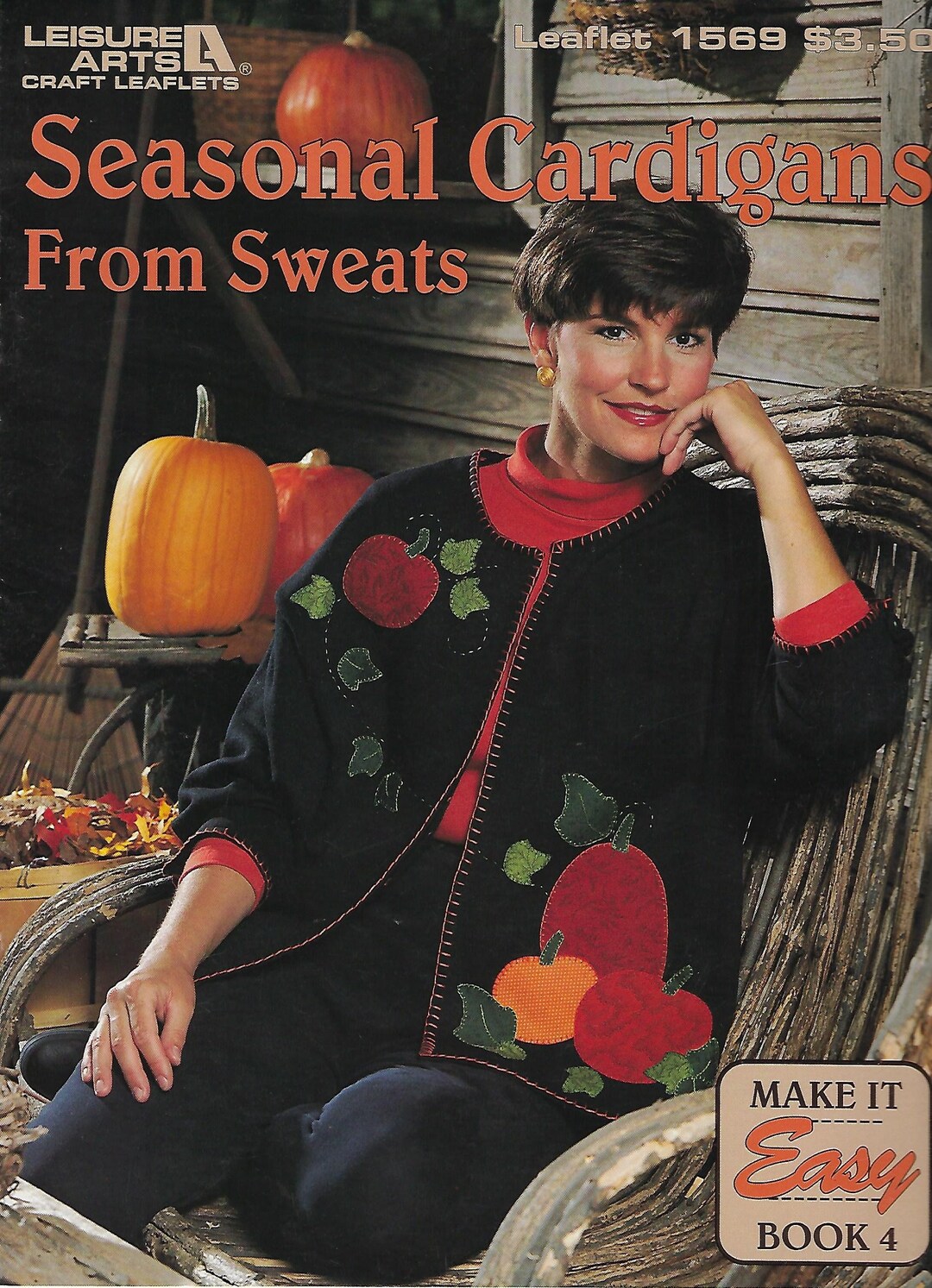 Seasonal Cardigans From Sweats Sewing Pattern Book/leisure Arts #1569 ...