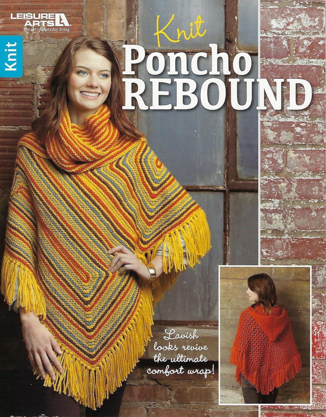 Knit Poncho Rebound Pattern Book/leisure Arts #6793 - Etsy