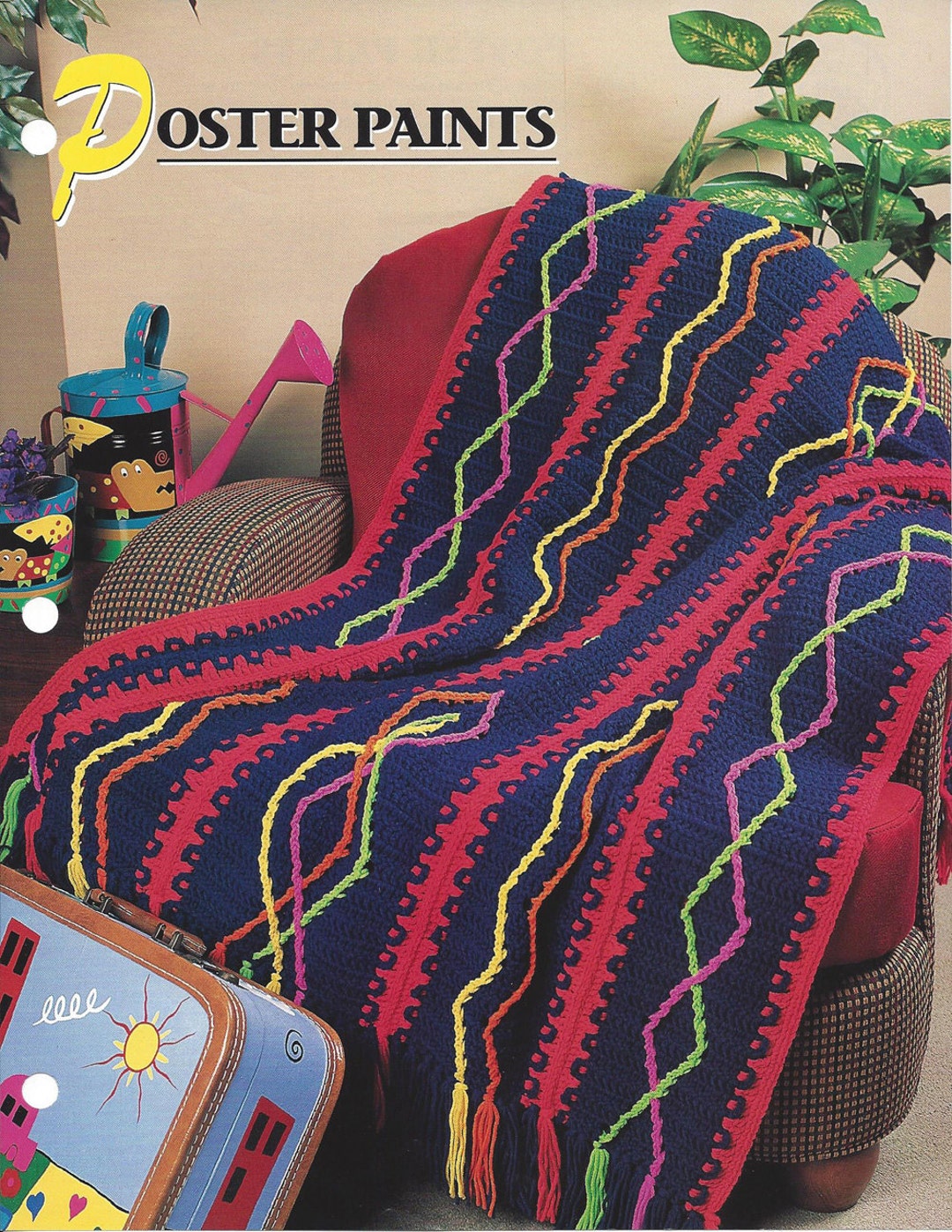 Posters Paints Crochet Pattern/annie's Crochet Quilt & Afghan - Etsy