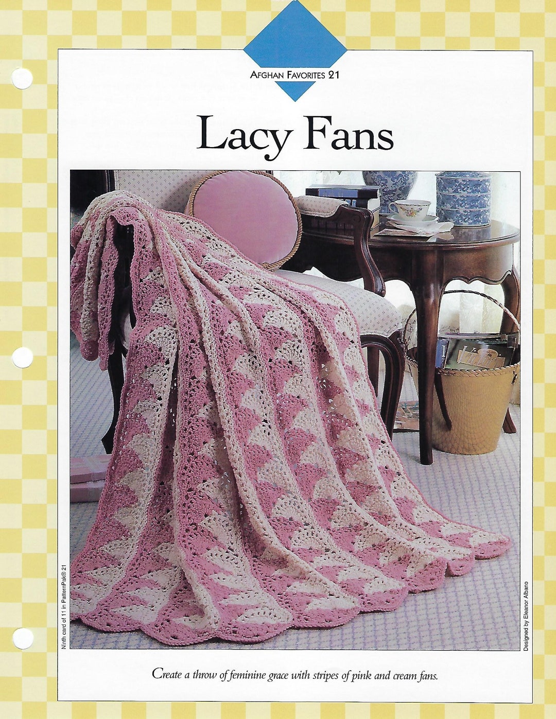 Lacy Fans Crochet Pattern/vanna's Afghan & Crochet Favorites - Etsy