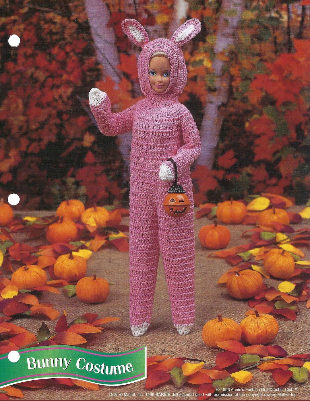 Bunny Costume Crochet Pattern/annie's Crochet Fashion Doll - Etsy