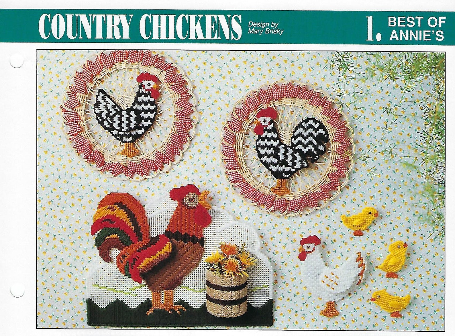 Country Chickens Plastic Canvas Pattern/annie's International Plastic ...