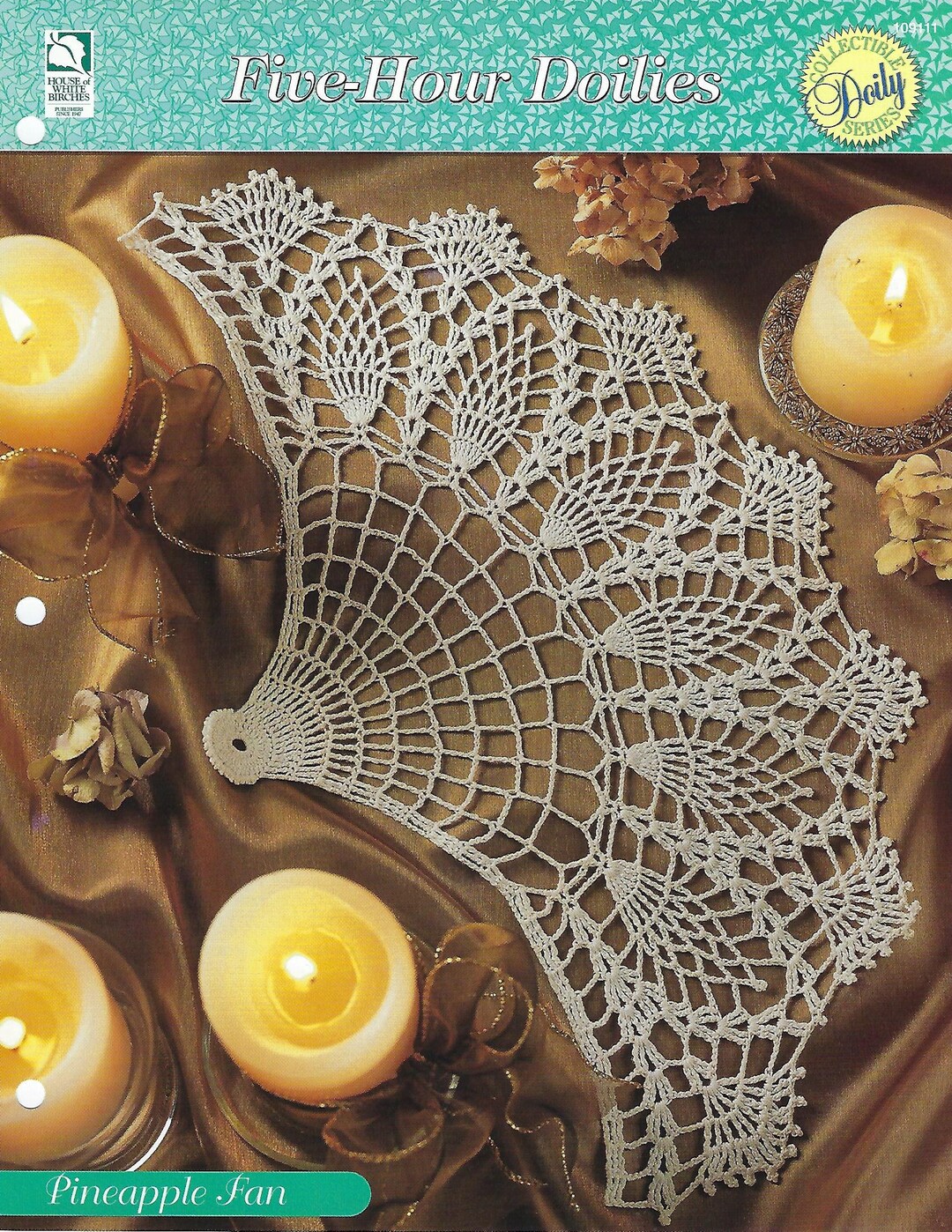 Pineapple Fan Crochet Doily Pattern/house of White Birches - Etsy