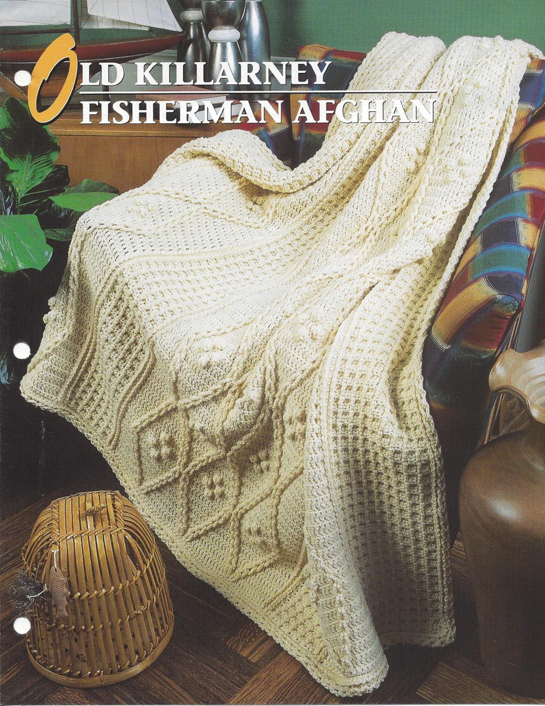 Old Killarney Fisherman Afghan Crochet Pattern/annie's Quilt & Afghan ...