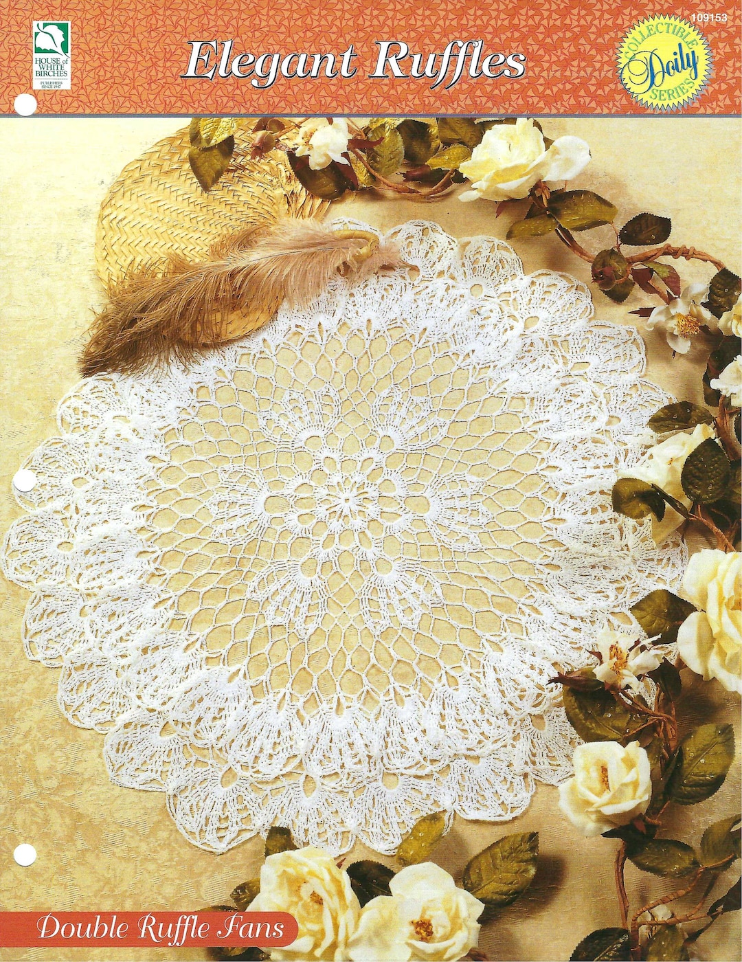 Double Ruffle Fans Crochet Doily Pattern - House of White Birches - Etsy