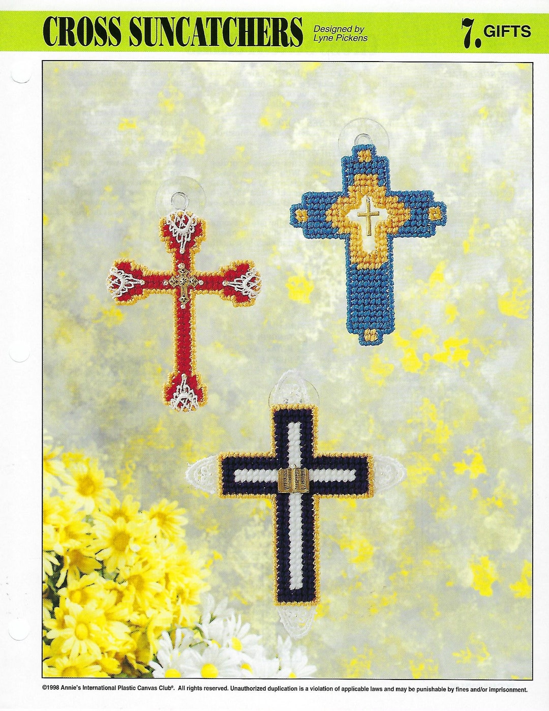 Cross Suncatchers Plastic Canvas Pattern/annie's International Pattern ...